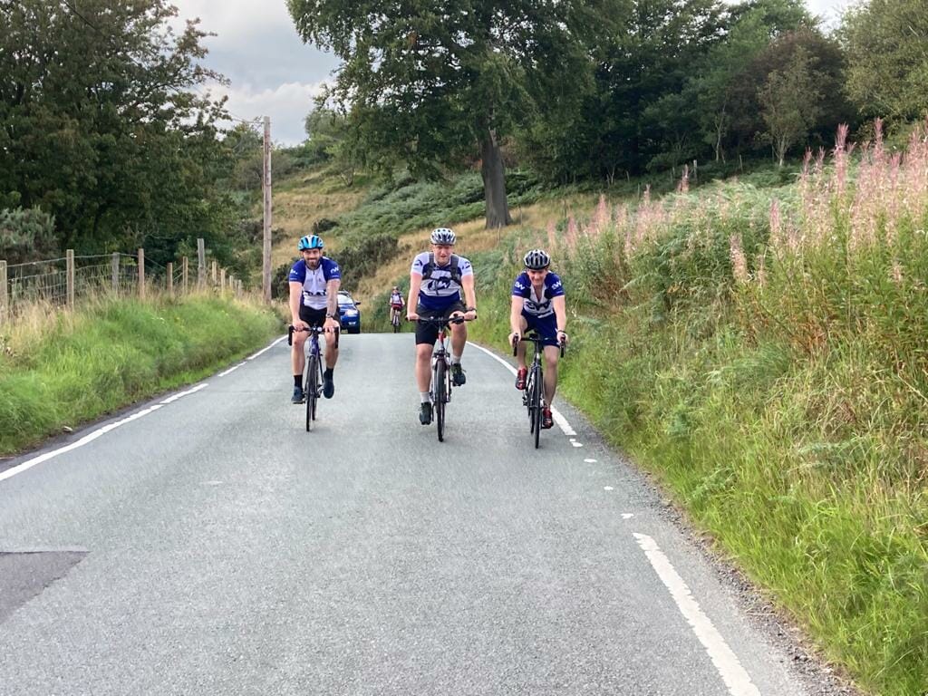 Cyclists complete charity bike ride through the Peak District ...